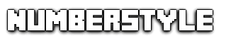 NumberStyle font style | Textcraft