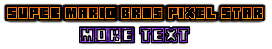 Super Mario Bros Pixel Star font style | Textcraft
