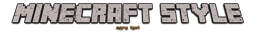 Minecraft Style font style | Textcraft
