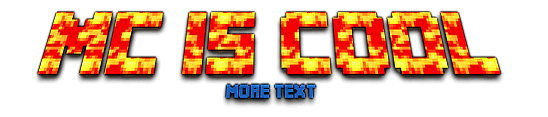MC is cool font style | Textcraft