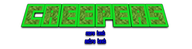 Creepers font style | Textcraft
